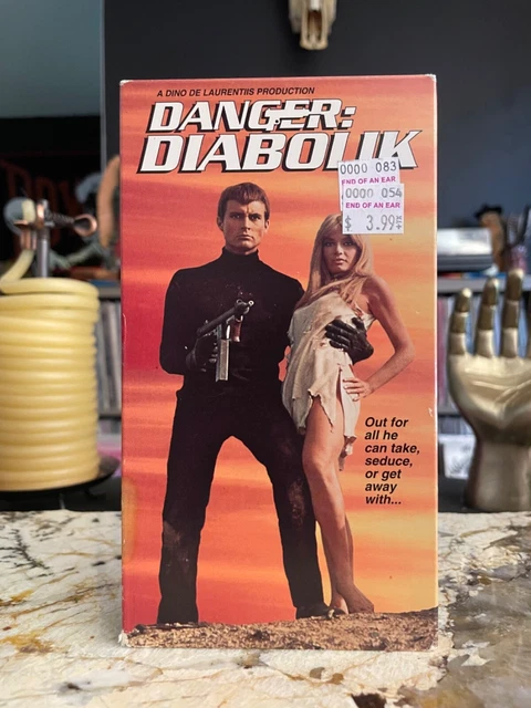 DANGER DIABOLIK VHS Comic 1968 Mario Bava John Phillip Law Marisa Mell ...