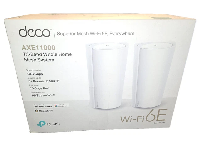 TP-LINK DECO AXE11000 Tri-Band WiFi 6E Mesh System [2 Pack] (XE200 ...