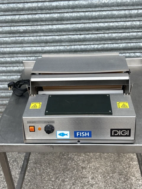 COUNTERTOP MEAT / Fish Tray Wrapping Machine - Stainless Steel ...
