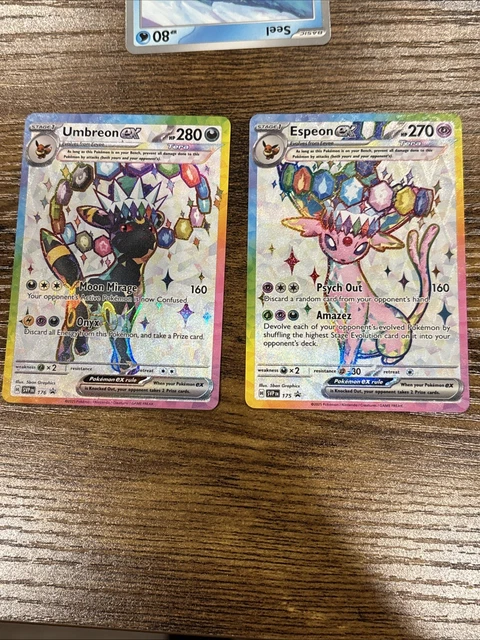 UMBREON & ESPEON ex Prismatic Evolutions Premium Collection 175/176 ...