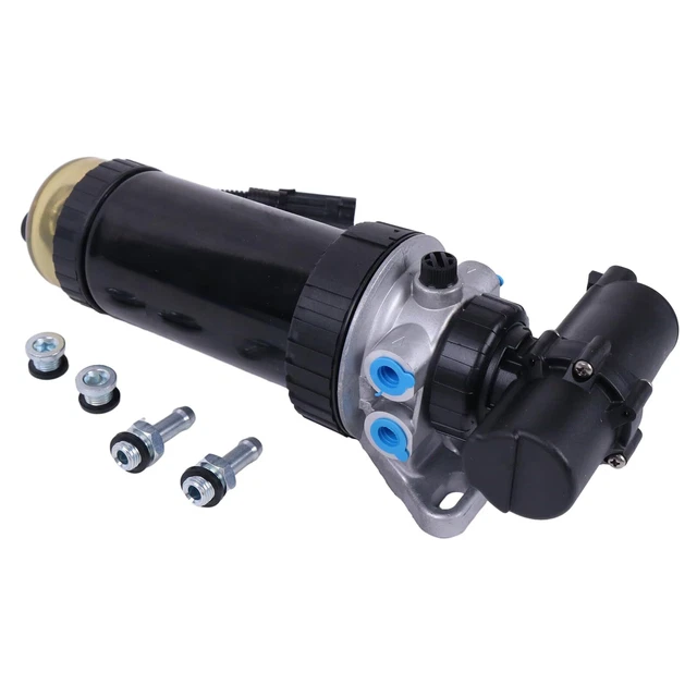 24V FUEL FILTER Assembly RE559946 Compatible for John Deere 4045 6068 ...