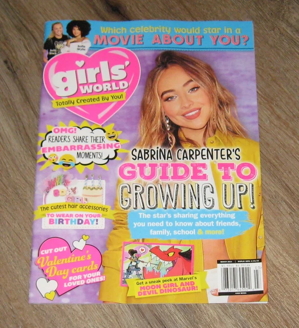 GIRLS WORLD 2023 magazine Sabrina Carpenter BLACKPINK Sofia Wylie JOJO ...