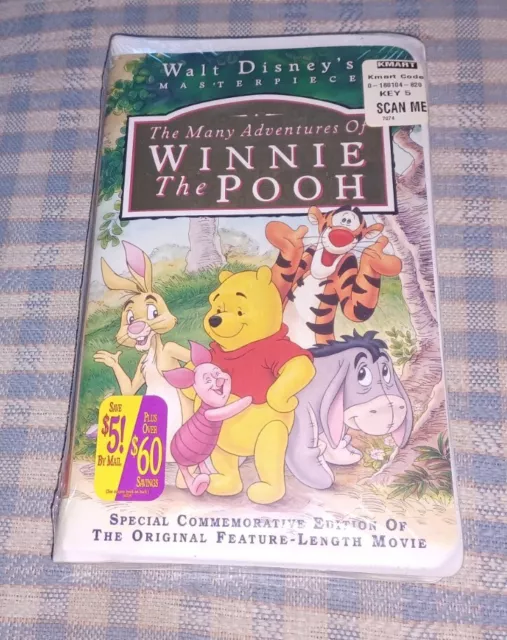 The Many Adventures Of Winnie The Pooh Vhs 1996 New Sealed Walt