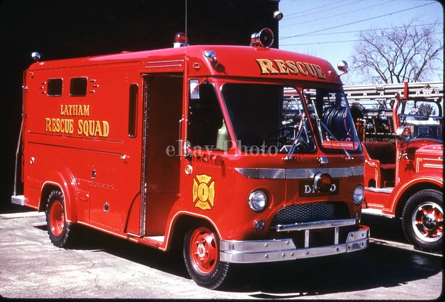 FIRE APPARATUS SLIDE- Latham NY Fire Department Rescue Squad Step Van ...