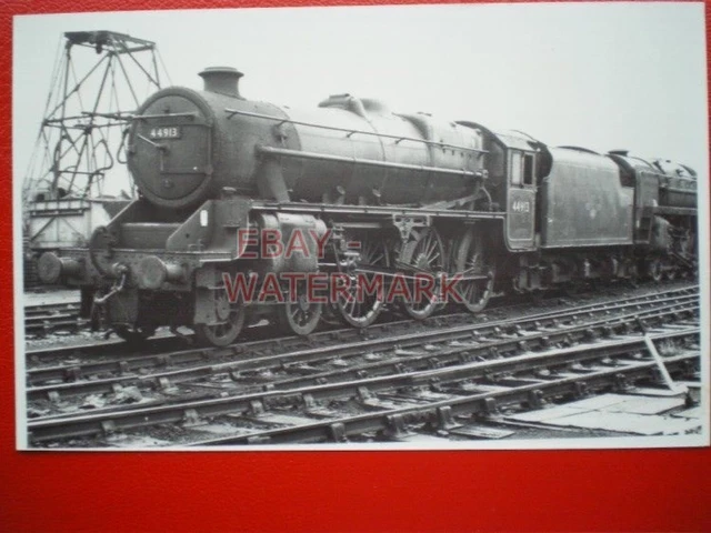 PHOTO LMS Black Five Loco No 44913 At Crewe 7/63 £2.00 - PicClick UK