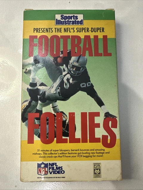 SPORTS ILLUSTRATED NFL Football Follies Vintage 1989 VHS Tape NFL Films ...