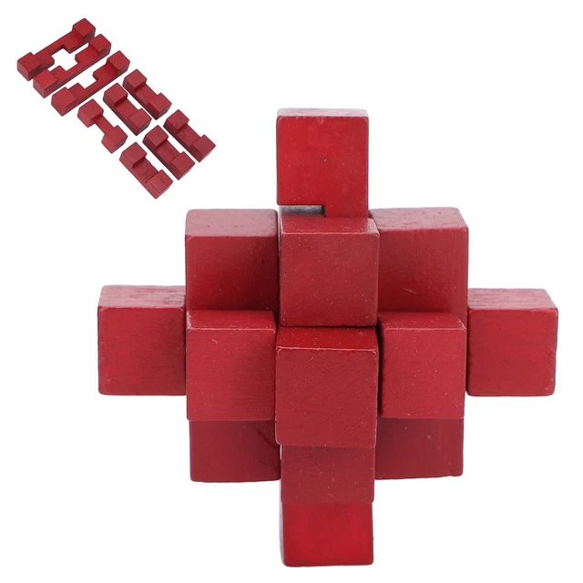 INTELLIGENT TRAINING WOODEN Puzzle Jigsaw Lock Brain Teaser Educational ...