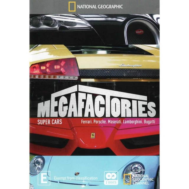 NATIONAL GEOGRAPHIC - Megafactories : Super Cars (DVD, 2011, 2-Disc Set ...