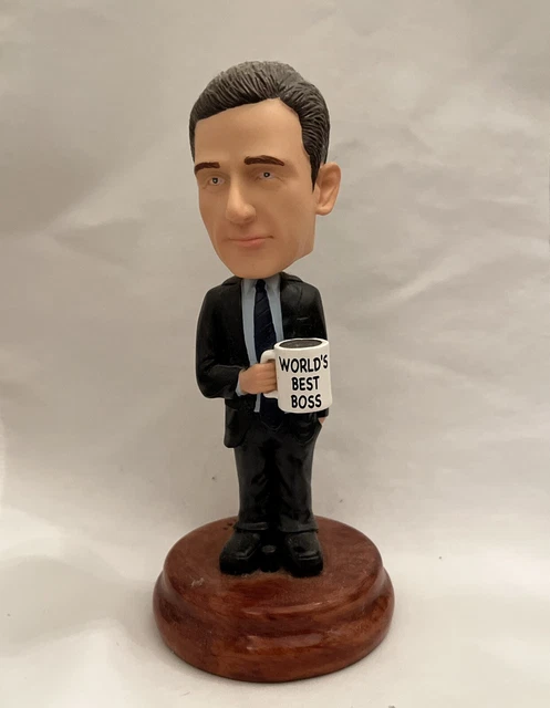 FIGURINE MICHAEL SCOTT Talking Bobblehead The Office Worlds Best Boss 7 ...