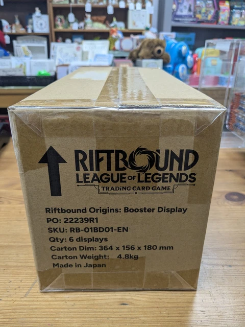 RIFTBOUND LEAGUE OF Legends TCG Origins Booster Box Case First Print ...