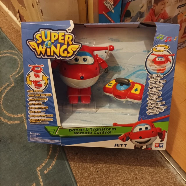 SUPER WINGS JETT Dance & Transform Remote Control Plane To Robot Toy ...