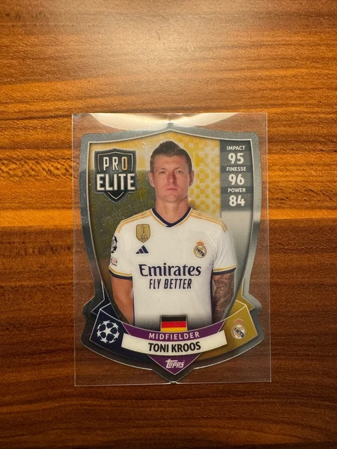 2023-24 MATCH ATTAX UEFA - Toni Kroos Pro Elite Shield Chrome Card Real ...