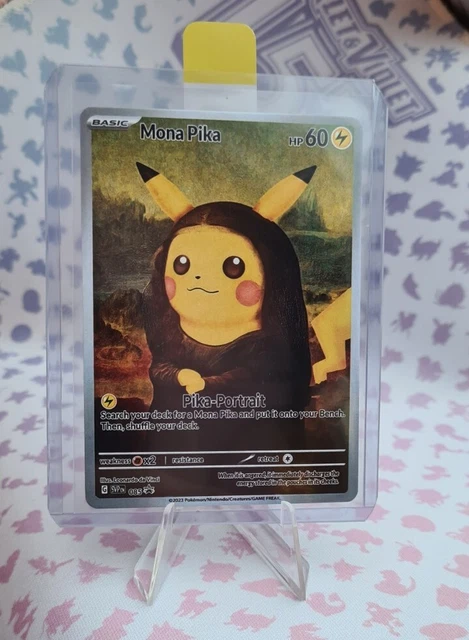 POKEMON / PIKACHU Mona Pika Lisa / Da Vinci, Van Gogh / CustomCard ...