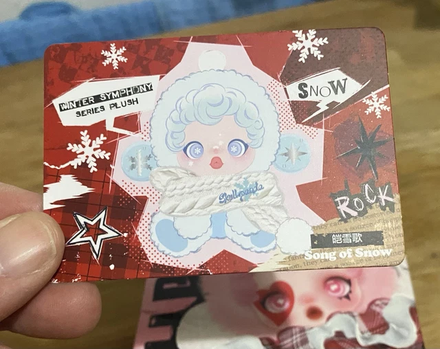 POP MART SKULLPANDA Winter Symphony Song Of Snow Plush Doll Skull Panda ...