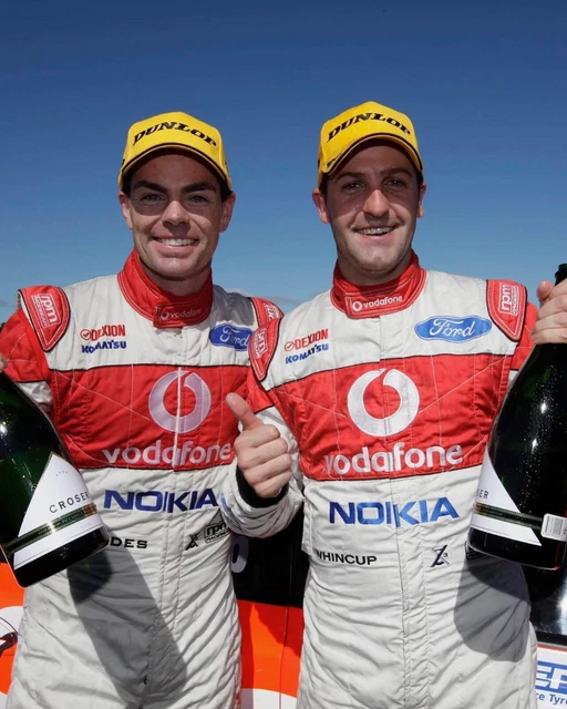 V8 SUPERCARS MOTOR Racing Legend Champions Ford Team Car Driver Poster ...