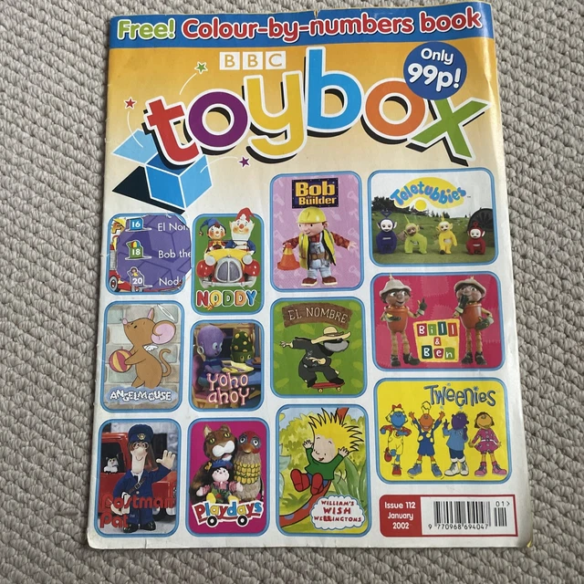 BBC TOYBOX MAGAZINE Issue 112 Rare CBBC Fireman Sam Noddy Bob the ...