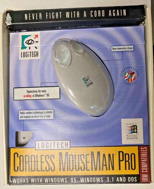SOURIS SANS FIL PS/2 Vintage Logitech MouseMan Pro M-RC44 866017-0000 ...