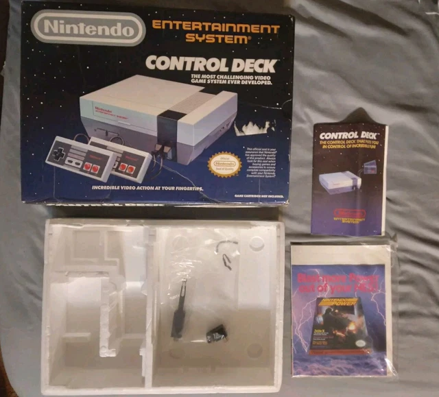 ORIGINAL NINTENDO NES Control Deck Console BOX & Styrofoam ONLY Inserts ...