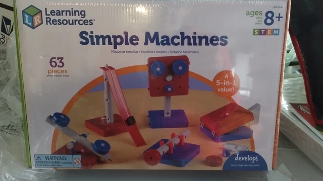SIMPLE MACHINES STEM Kids Physics Set Learning Resources LER 2442 ...