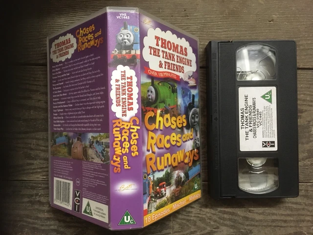 THOMAS THE TANK engine: Chases, races and runaways VHS / video £24.99 ...