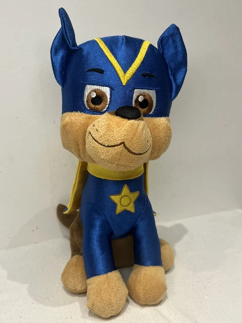 PAW PATROL SUPERHERO Chase Soft Toy Nickelodeon Play By Play Spin ...