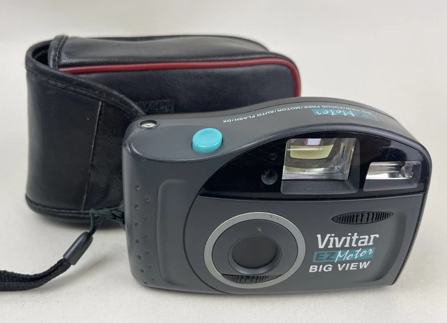 VIVITAR EZ MOTOR Big View Camera View Point Shoot 35 mm Film Vintage ...