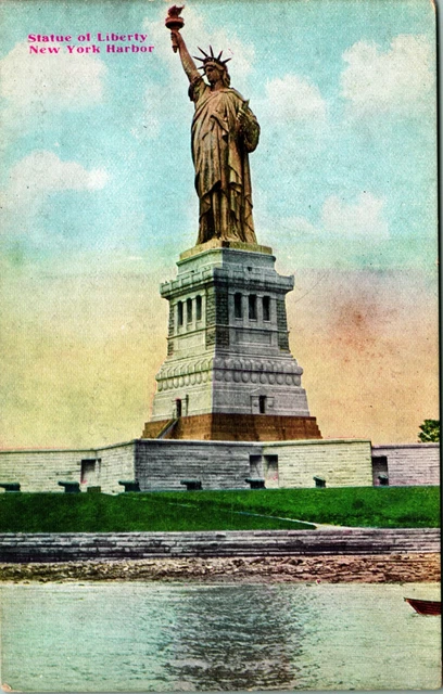 STATUE DE LA Liberté New York Ny Nyc Unp non Utilisé 1910s DB Carte Postale C3 EUR 6,38 ...