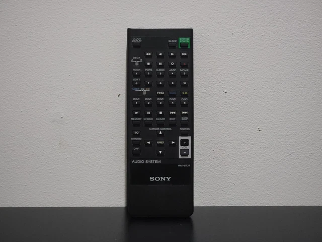 SONY RM-S737 REMOTE Control Replacement DXA-C70 FHC7X HCD-C70 MHCC-7 ...