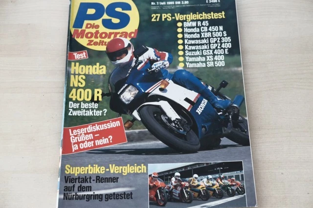 4) PS SPORT Motorrad 07/1985 - Yamaha XS 400 mit 27PS - Yamaha SR 500 ...