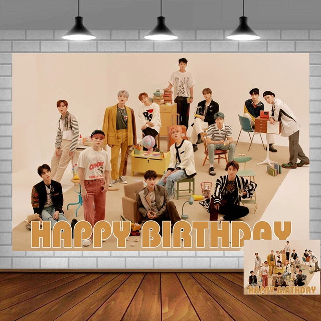 SEVENTEEN PARTY SUPPLIES Birthday Decorations Backdrop Banner ...