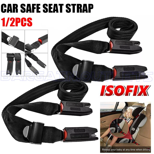 UNIVERSAL AUTO ISOFIX Strap Latch Link Belt Anchor Holder Child Safe ...