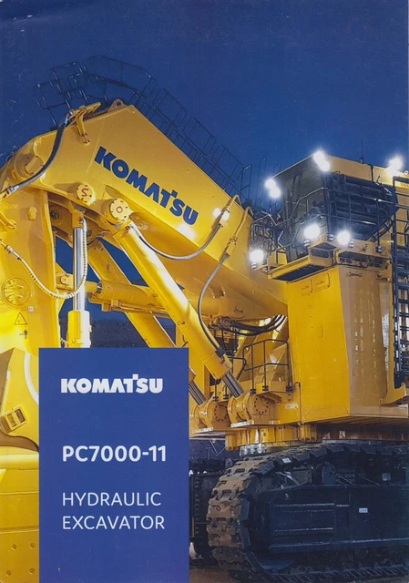 KOMATSU HYDRAULIKBAGGER PC7000-11 Hydraulic Excavator Prospekt Brochure EUR 1,00 - PicClick DE