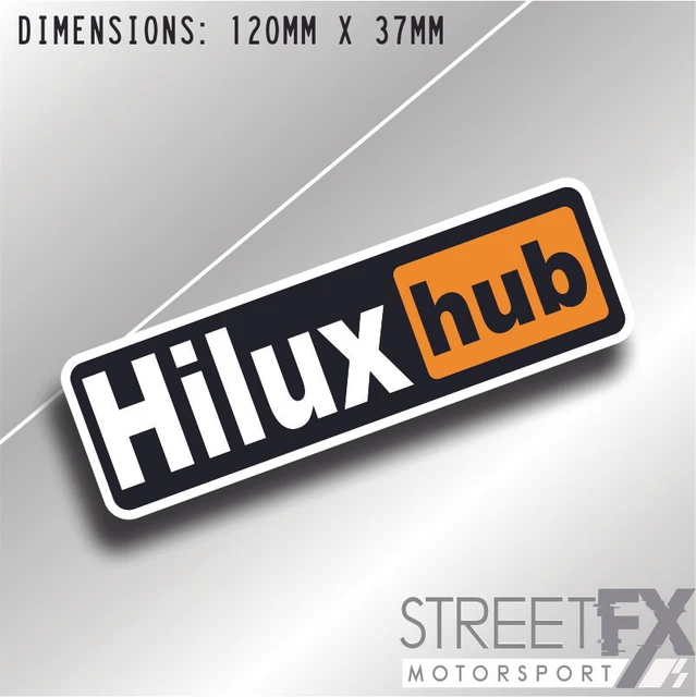 HILUX HUB STICKER Decal 4x4 4WD Camping Caravan Trade Truck Aussie ...