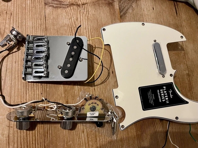 FENDER PLAYER II Telecaster Parts Pickups Bridge Scratchplate Control ...