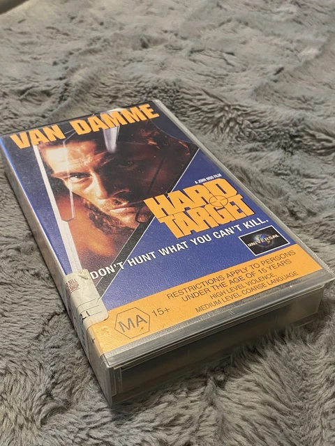 HARD TARGET - Action VHS Cassette Tape Rated MA15+ 1993 JEAN-CLAUDE VAN ...