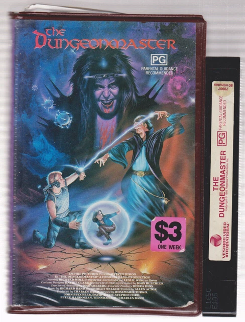 RARE VHS VIDEO Tape THE DUNGEONMASTER Ex-Rental Big Box Clam Vestron $90.00 - PicClick AU