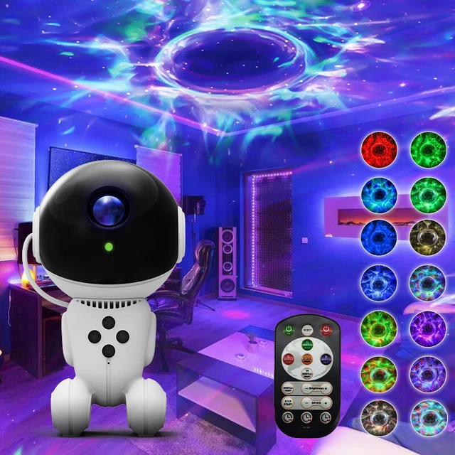 ROBOT ASTRONAUT STARRY Galaxy Projector Night Lights Universe Nebula ...