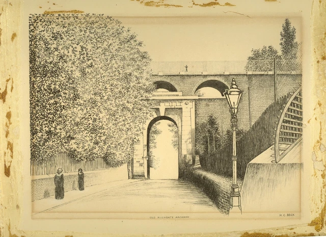 HENRY C. BECK (designer of London Tube map) original pen sketch £175.00 ...