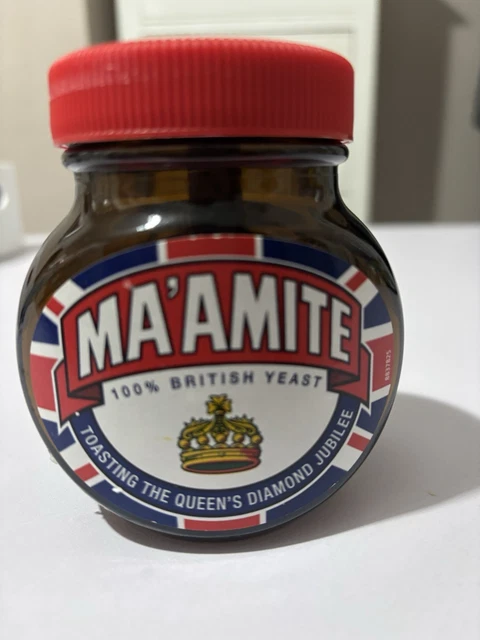 RARE COLLECTIBLE MARMITE Jar, Ma’amite Queens Diamond Jubilee. 2012. £5 ...