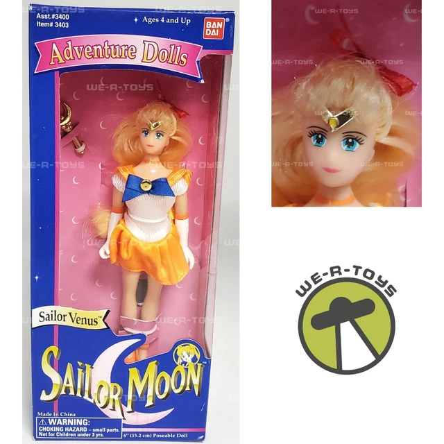 SAILOR MOON ADVENTURE Dolls 6" sailor Venus Doll 1995 Irwin #3403 NRFB ...