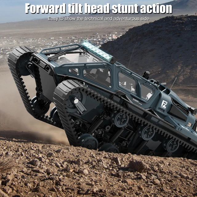 REMOTE CONTROL TANK 2.4GHz All Terrain 360° Rotating Stunt Toy Vehicle ...
