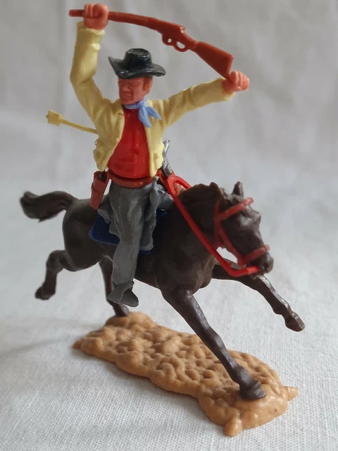 FIGURINE TIMPO TOYS, cowboy, Pfeil getroffen, western, farwest EUR 32 ...