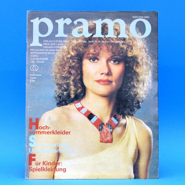 DDR PRAMO 6 1984 Praktische Mode Schnittmuster Umstandsmode Countrystil ...
