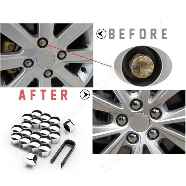 20PCS CAR WHEEL Lug Nut Cover 17mm Bolt Protector Hub Screw Caps With Tool $13.76 - PicClick CA