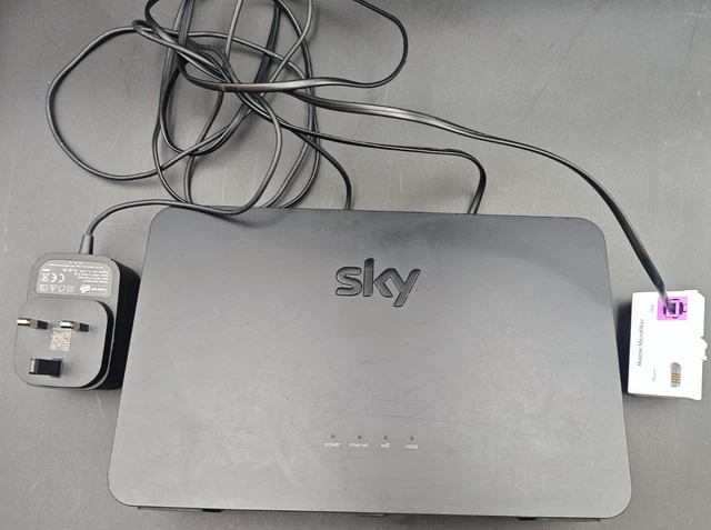 SKY BROADBAND HUB SR203HUK SR203 With Power Supply And Microfilter ...