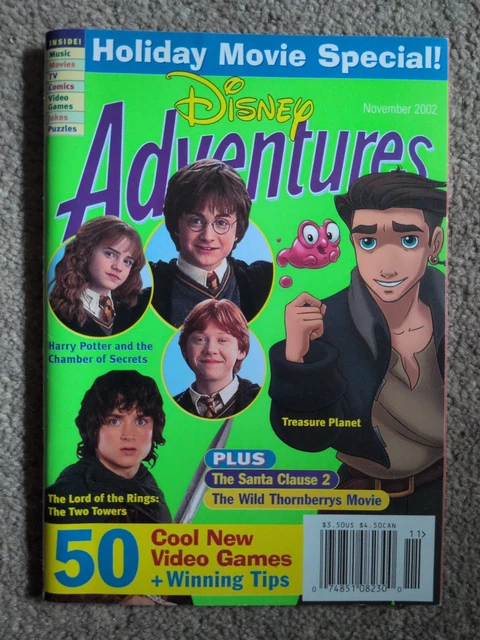 DISNEY ADVENTURES MAGAZINE - November 2002 (Treasure Planet, LOTR ...