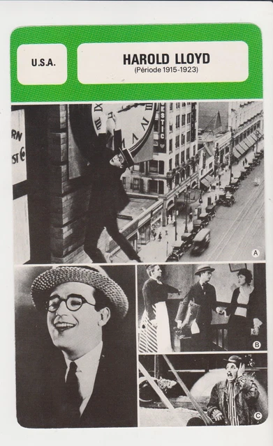 LES FICHES DE Monsieur Cinema U.s.a Harold Lloyd 1915-1923 EUR 2,99 ...