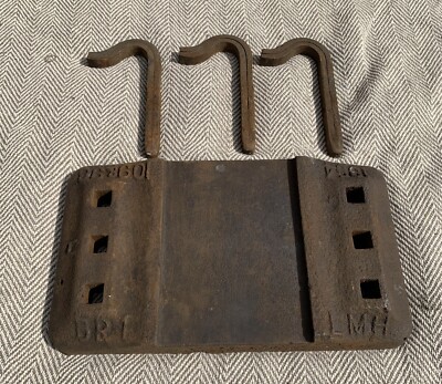 BR LMH 1954 Railway Cast Iron Rail Train Track Chair Sleeper Plate Man ...