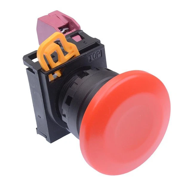 IDEC RED 22MM Mushroom Momentary Push Button Switch NO IP65 YW1L ...