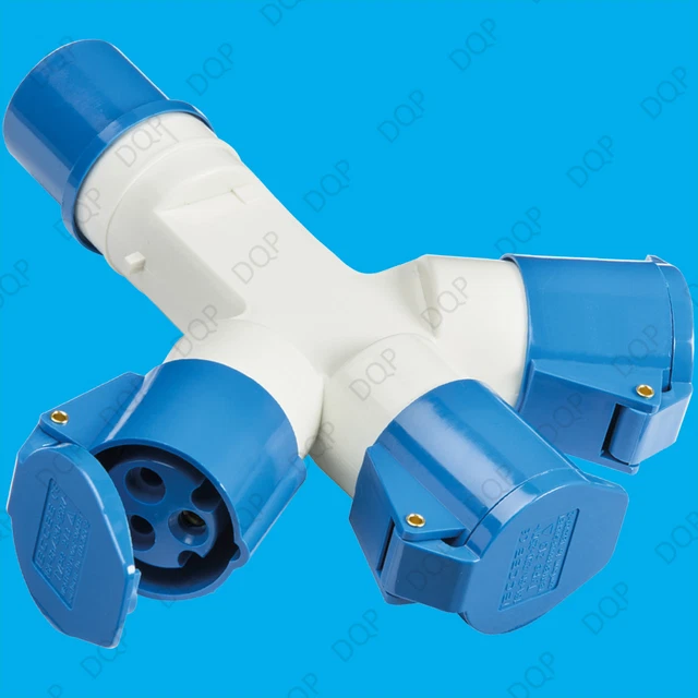 16A 240V IP44 Industriel Extérieur Ceeform Tripleur, 3 Broche Résistant ...